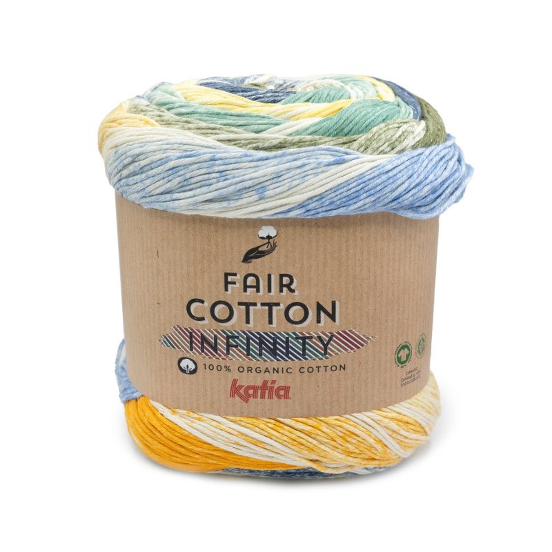 Пряжа Katia Fair Cotton Infinity - купить в интернет магазине klubok.club